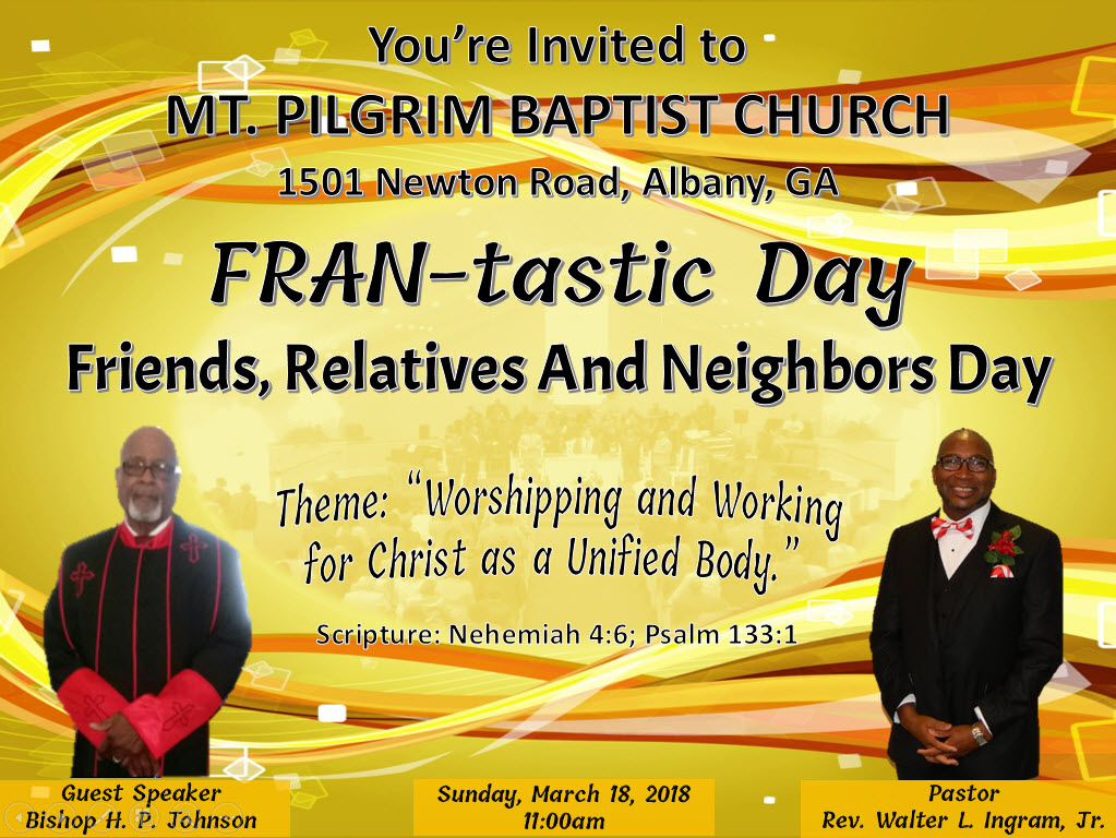 FRAN-tastic Day 2018 – Mount pilgrim Baptist Church